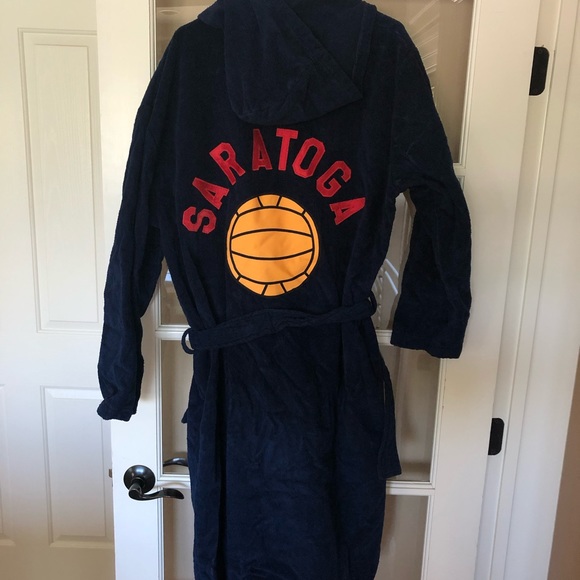 Swim | Navy Blue Tru West Swimwater Polo Robe New | Poshmark